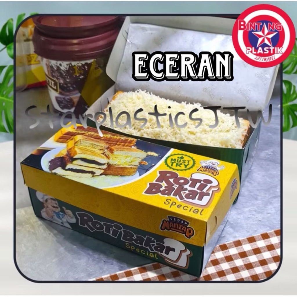 Jual [ECER] Dus ROTI BAKAR Bandung uk 9x20 Box Roti HANSEL 20 x 9 cm ...