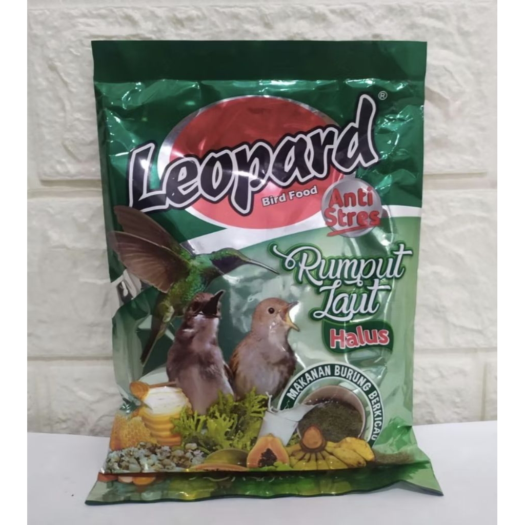 Jual Leopard hijau voer halus rumput laut pakan burung berkicau ...