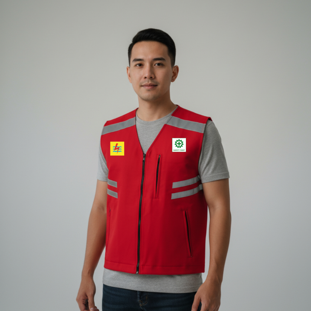 Jual Best Seller !!! Rompi Safety PLN Unisex Bisa Custom / Rompi Safety ...