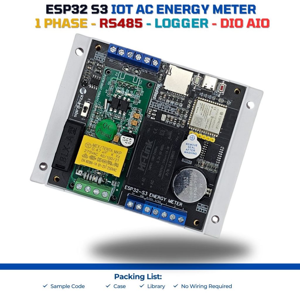 Jual ESP32 S3 IOT Energy Meter 1 Phase RS485 Modbus Otomasi Industri ...