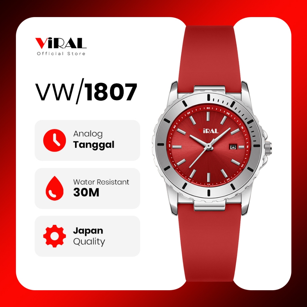 Jual ViRAL - Jam Tangan Wanita Original Anti Air 1807 Standard Jepang ...