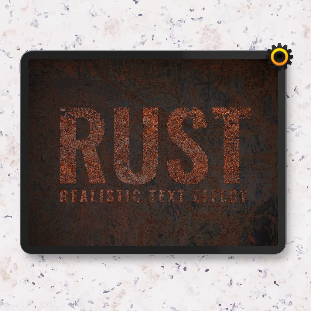 Jual Photoshop Template - Rust Text Effect | Shopee Indonesia