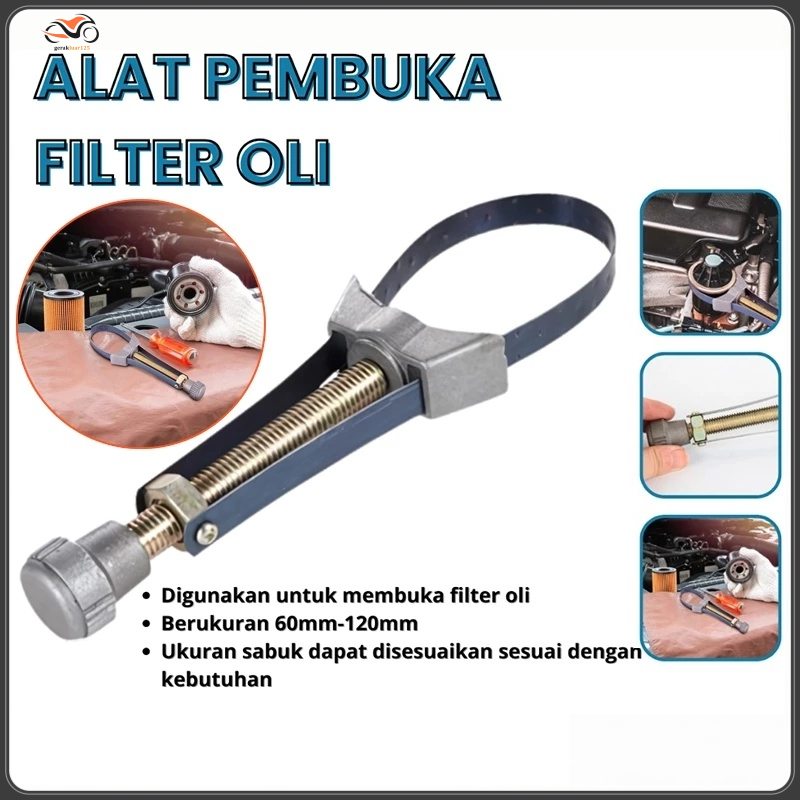 Jual Kunci Filter Oli Alat Pembuka Filter Oli Mobil 60mm-120mm | Shopee ...