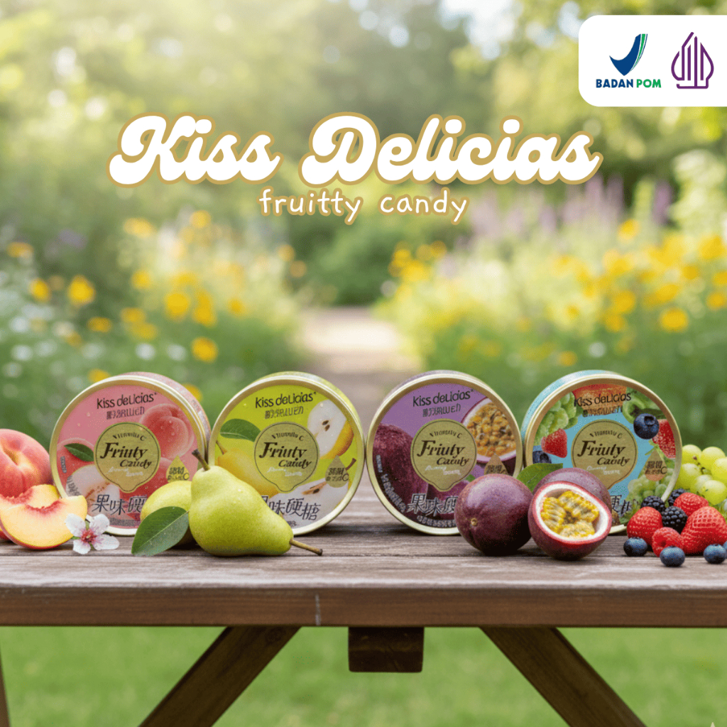 Jual Kiss Delicias Friuty Candy 60gr Permen Keras Rasa Buah Pear ...