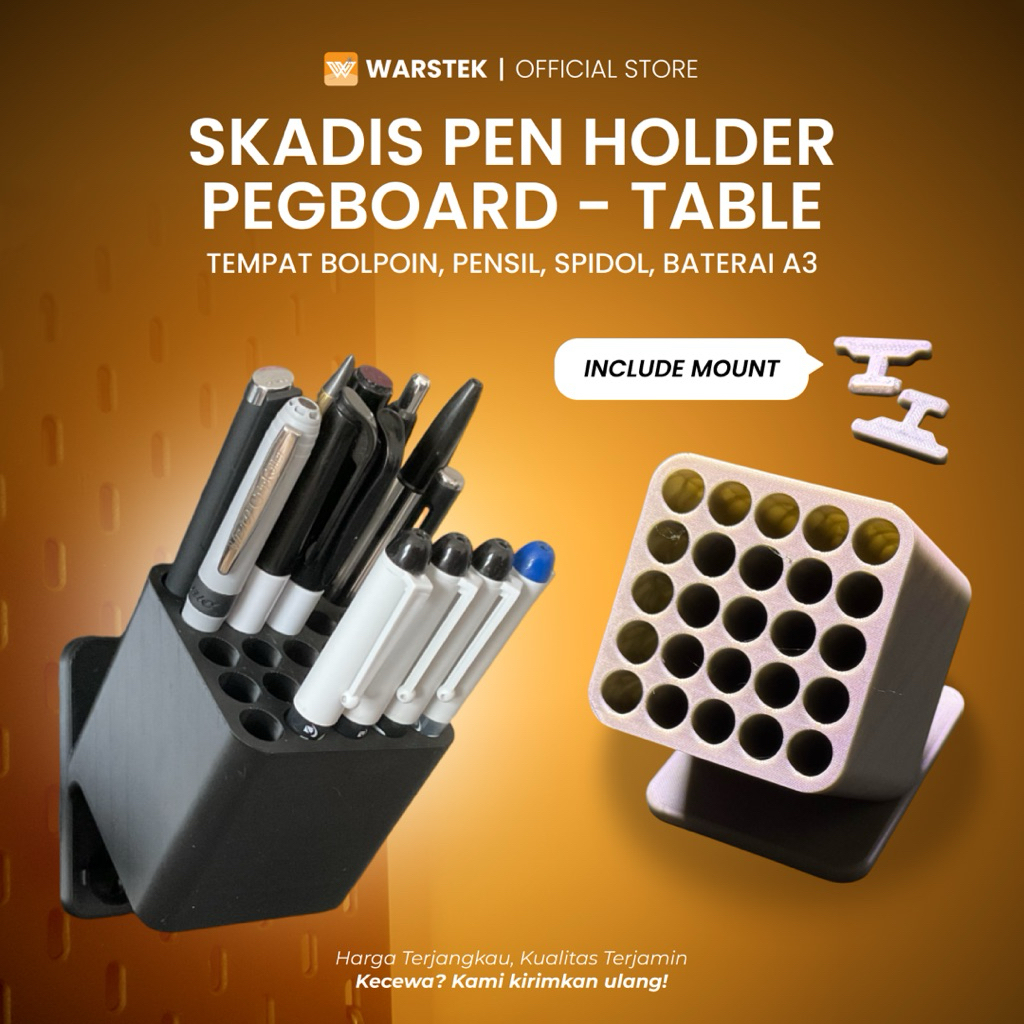 Jual Rak Pulpen, Pensil, Spidol, Kuas, dll untuk Pegboard atau Meja 25 ...