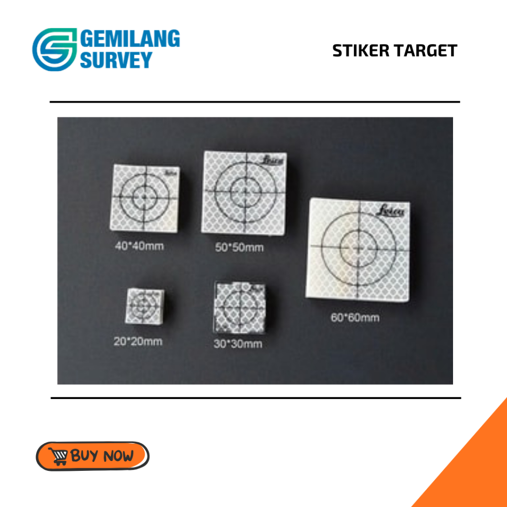 Jual Survey Reflector Sheet | Reflective Tape | Prisma Target Sticker ...