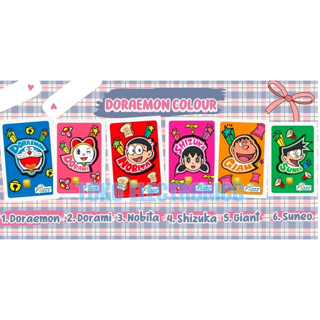 Jual Kartu Flazz Edisi Doraemon Colour Doraemon Dorami Nobita Shizuka ...