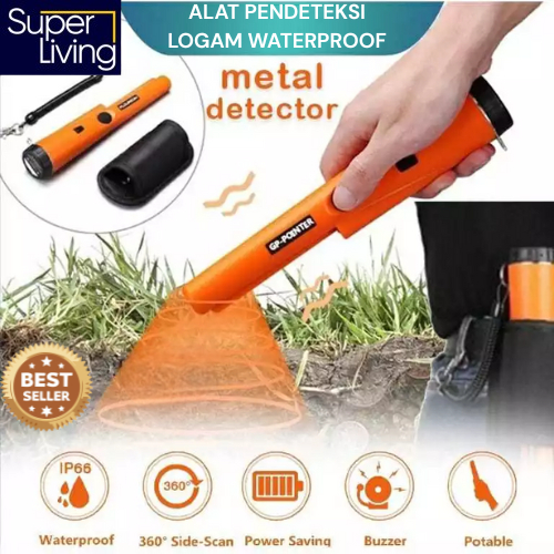 Jual Alat Pendeteksi Logam IP66 Waterproof Metal Detector Emas | Shopee ...