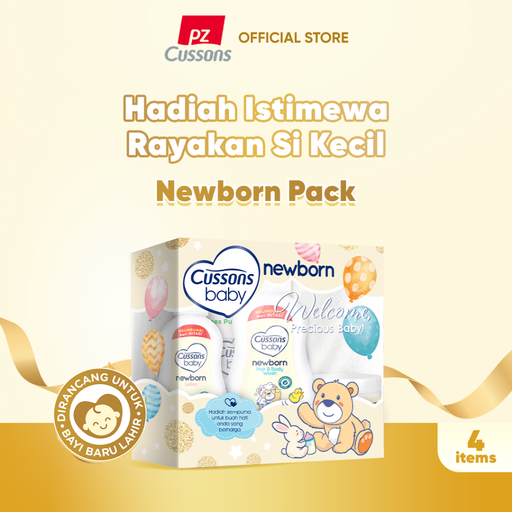 Jual Cussons Baby Newborn Pack 4 in 1 Gift Set - Paket Hadiah Kado ...