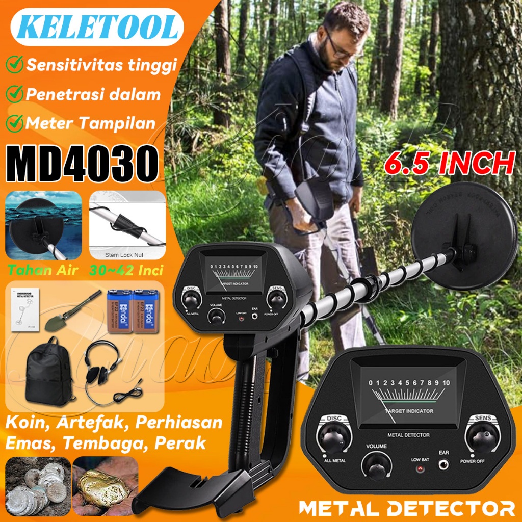 Jual MD4030 Metal Detector Logam Penggali Harta Karun Genggam Gold Alat ...
