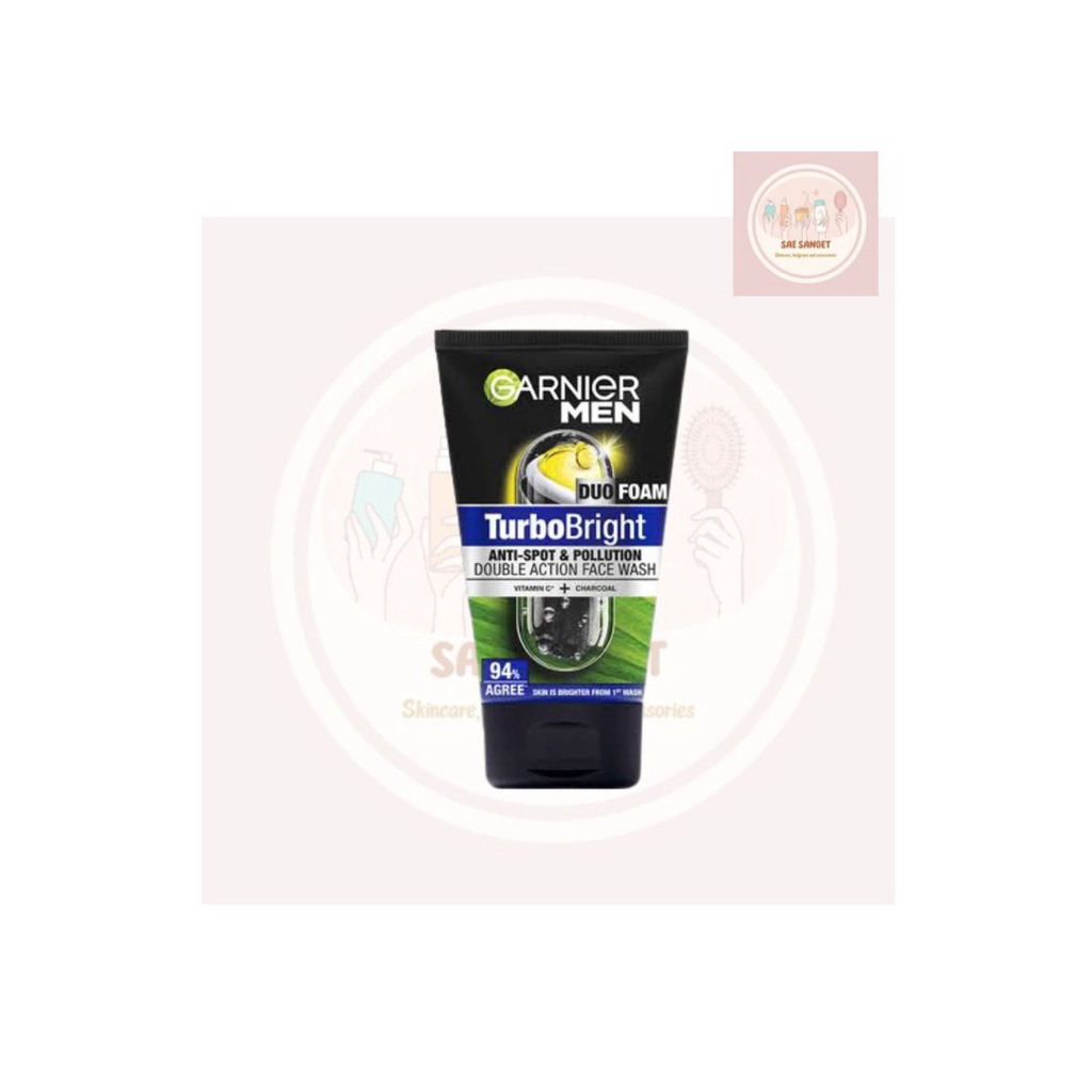 Jual GARNIER MEN TURBO BRIGHT ANTI SPOT & POLUTION DOUBLE ACTION FACE ...