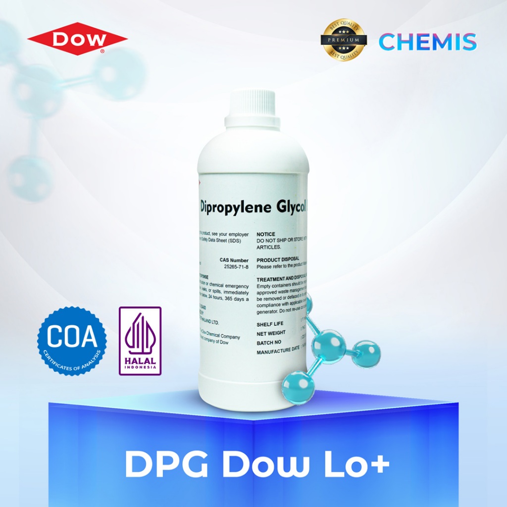 Jual S0lfiol Grade A | DPG Dow | Dipropylene Glycol original (CHEMIS ...