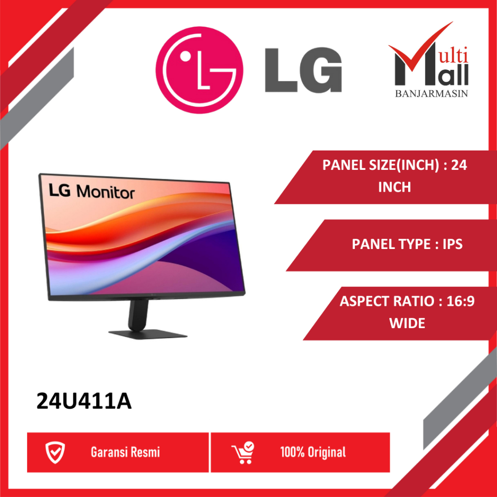 Jual LG 24U411A LED Monitor 24" IPS FHD 120Hz 1ms Dynamic Action Sync ...