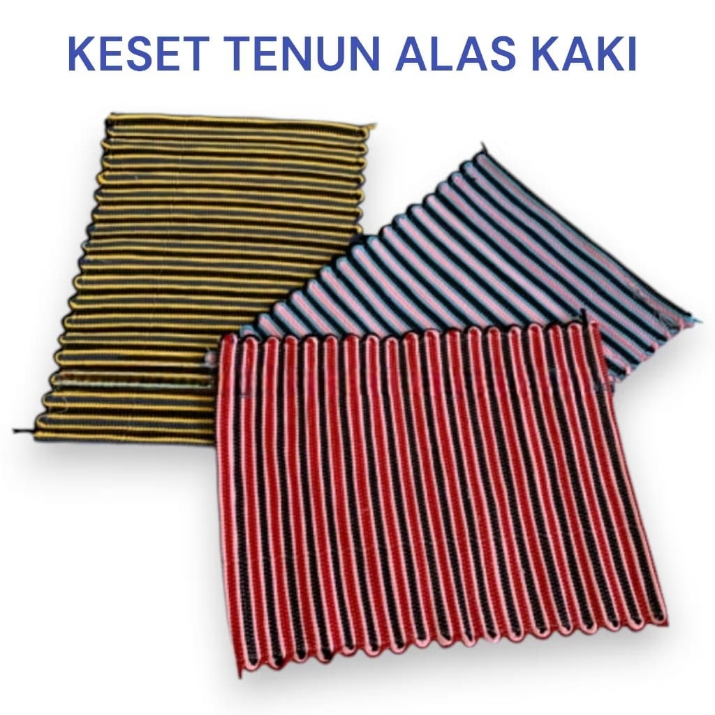 Jual Keset Tenun Anyam Alas kaki Bahan Kain 55 x 45Cm | Shopee Indonesia