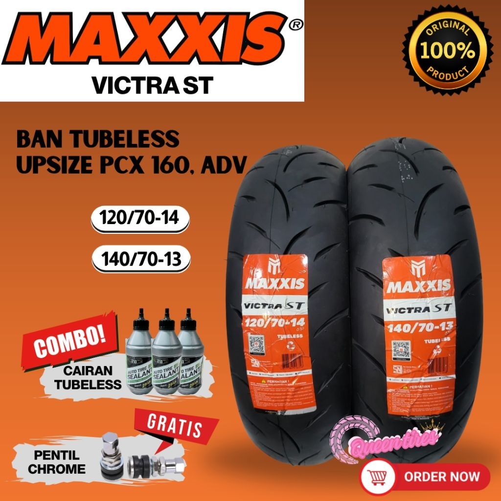 Jual Soft Compound Ban Maxxis Victra St Up Grade Ban Sepasang Pcx 160 ...