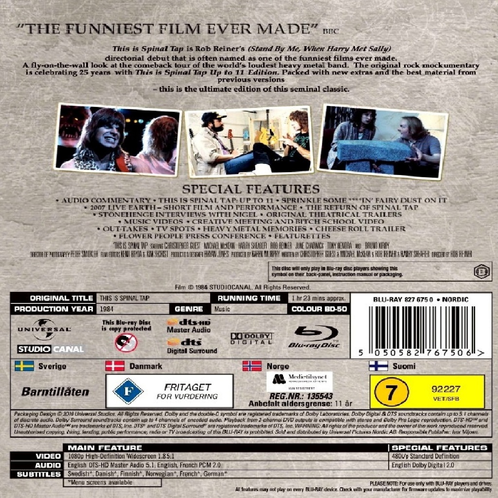 Jual Musik Spinal Tap * This is Spinal Tap 1984 (2 DVD) | Shopee Indonesia