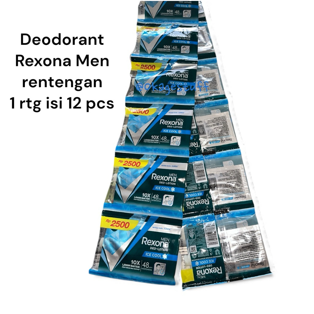 Jual Rexona men ice coll sachet 9gr 1 renceng isi 12pcs | Shopee Indonesia