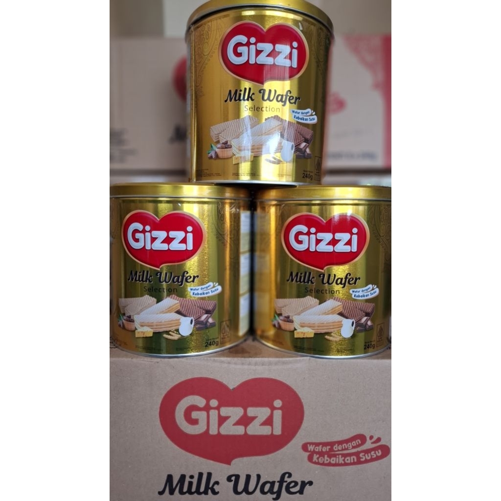 Jual Gizzi Wafer Kaleng 240gr 1 KALENG PROMO BACA DESKRIPSI SEBELUM CEK ...