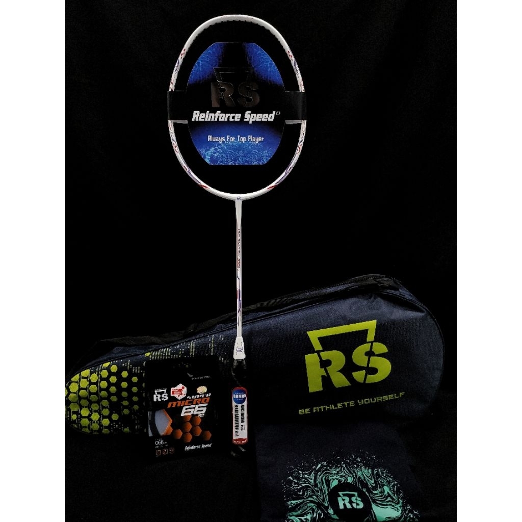 Jual RAKET BADMINTON RS ISO SMASH 999 FREE SENAR, TAS COVER DAN KAOS RS ...
