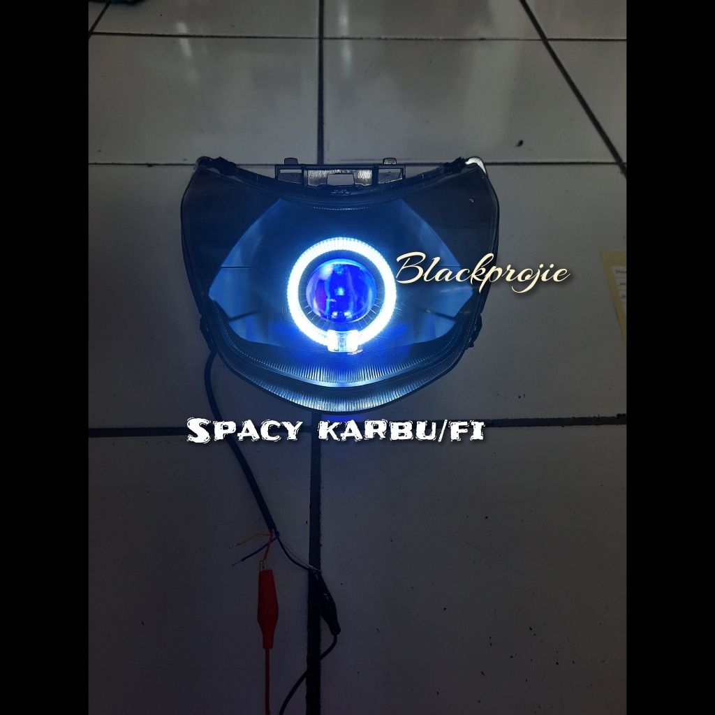 Jual REFLEKTOR SPACY PROJIE BILED ALA ALA SPACY KARBU SPACY HELM IN FI ...