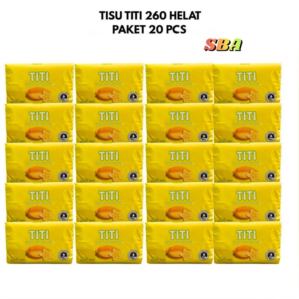 Jual Tissue TISU TITI 260HELAI PAKET 20PCS Tissue Murah | Shopee Indonesia