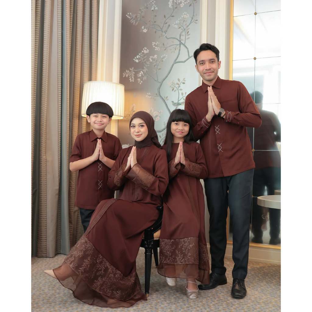 Jual BAJU COUPLE LEBARAN KELUARGA PREMIUM SERAMBIT FAMILY SET EDISI ...