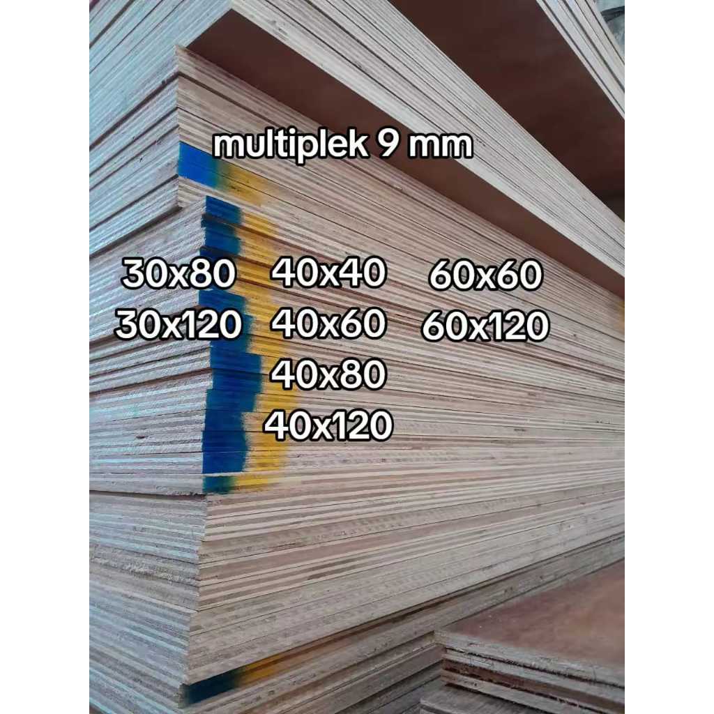 Jual MULTIPLEK/TRIPLEK 9MM kondisi BARU ukuran lengkap bisa CUSTOM ...