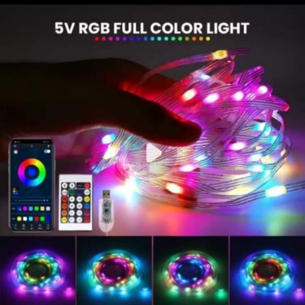Jual Lampu LED String / Lampu tali senar / Lampu Natal | Shopee Indonesia