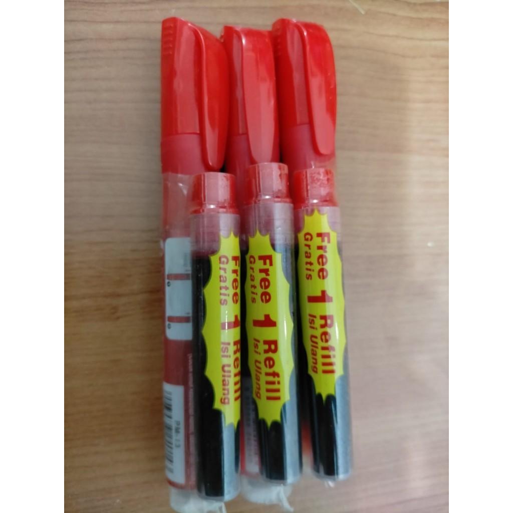 Jual Spidol Permanent Marker Merk Joyko + Reffil Merah ( PCS ) Promo ...