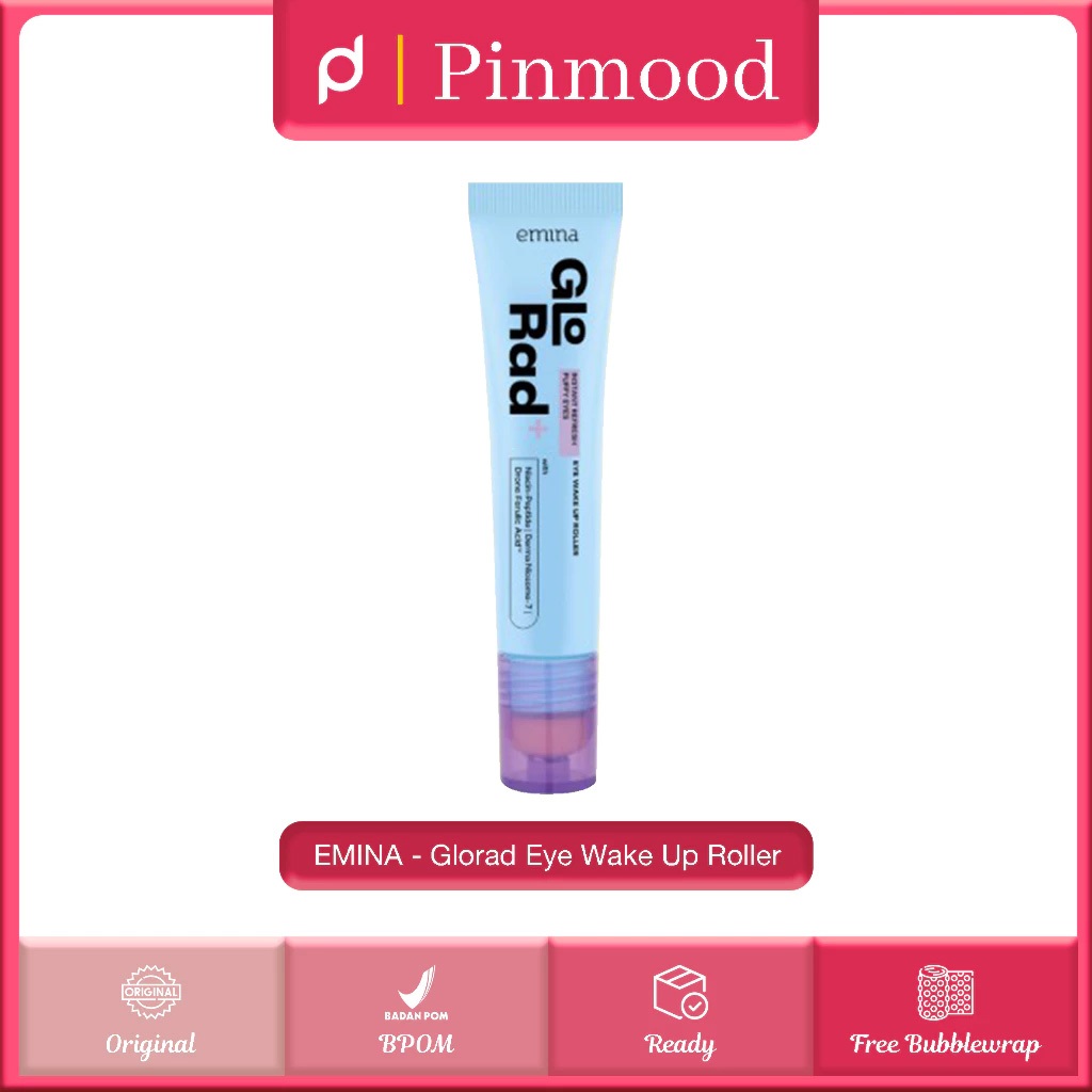 Jual EMINA - GLORAD EYE WAKE UP ROLLER ( 15 ml ) - Eye Serum Anti Mata ...