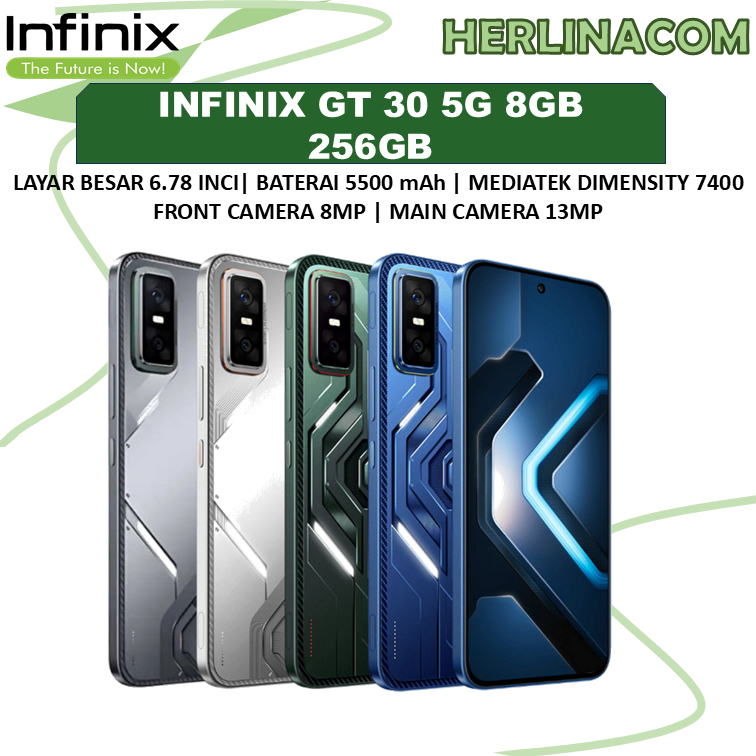 Jual Infinix GT 30 5G [8/256 GB] Extended RAM - Dimensity 7400 - 6.7 ...