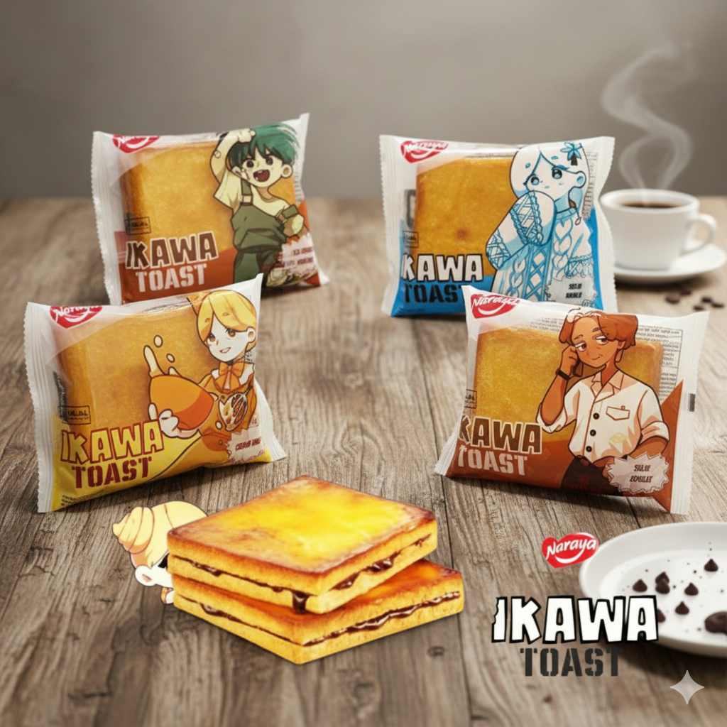 Jual [ BERKAH ] Naraya Ikawa Toast 60gr Roti Panggang Isi Cream Cheese ...
