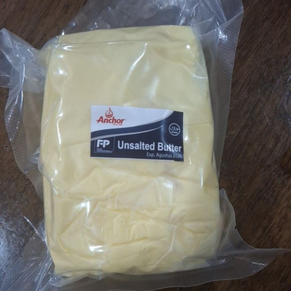Jual anchor unsalted butter 200 gram. pure butter 100% | Shopee Indonesia