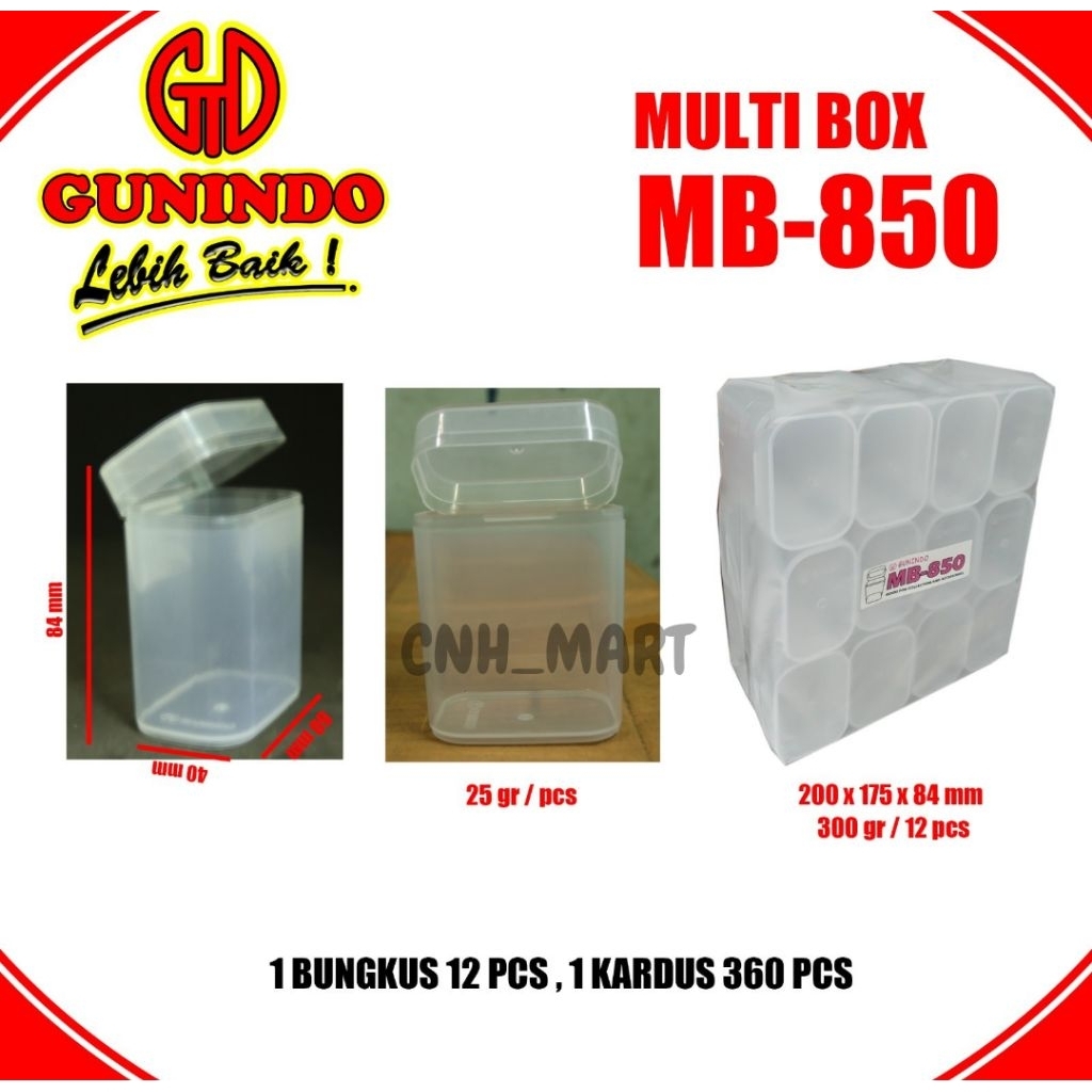 Jual (12PCS )Kotak Multi Box MB -850 - Multi Box MB - 850 - Kotak Serba ...