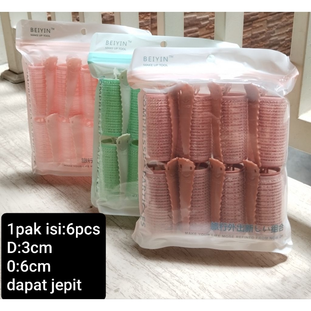 Jual 8pcs Roll Rambut|Roll Jepit 3cm|Roll Poni | Shopee Indonesia