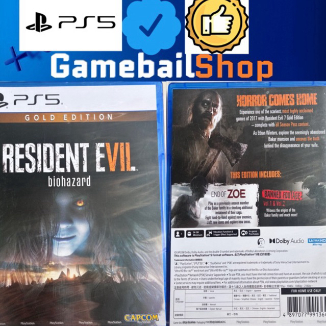 Jual PS5 Game - Resident Evil 7 RE 7 VII RE7 / Gold Edition ( Reg 3 ...