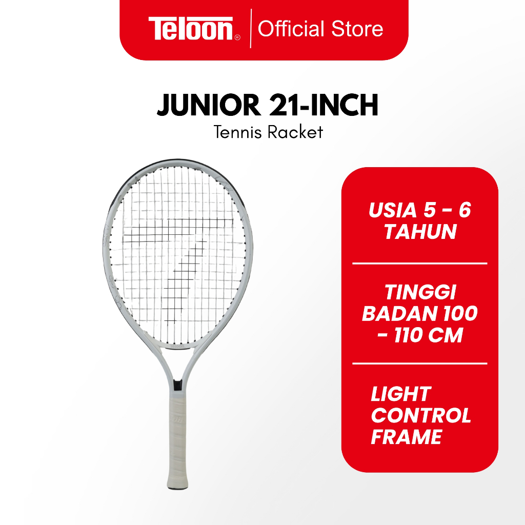 Jual Teloon 21” JUNIOR TENNIS RACKET - Raket Tenis Anak Pemula Lanjut 6 ...