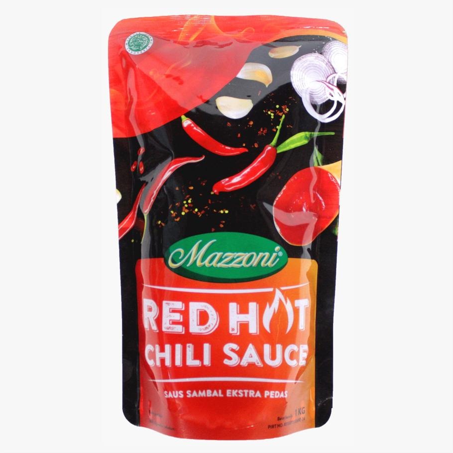 Jual Saos Cabai 1kg / Mazzoni Sauce Saus Red Hot Chili Sambal Reg 1 KG ...