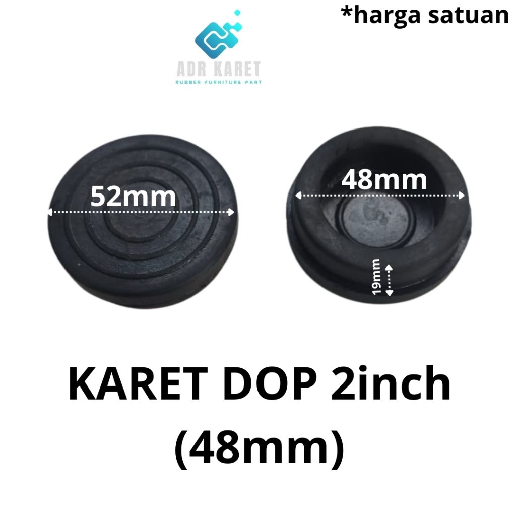 Jual KARET DOP 2 INCH 48MM/KARET TAPAK KAKI/KARET ALAS KAKI MEJA/KURSI ...