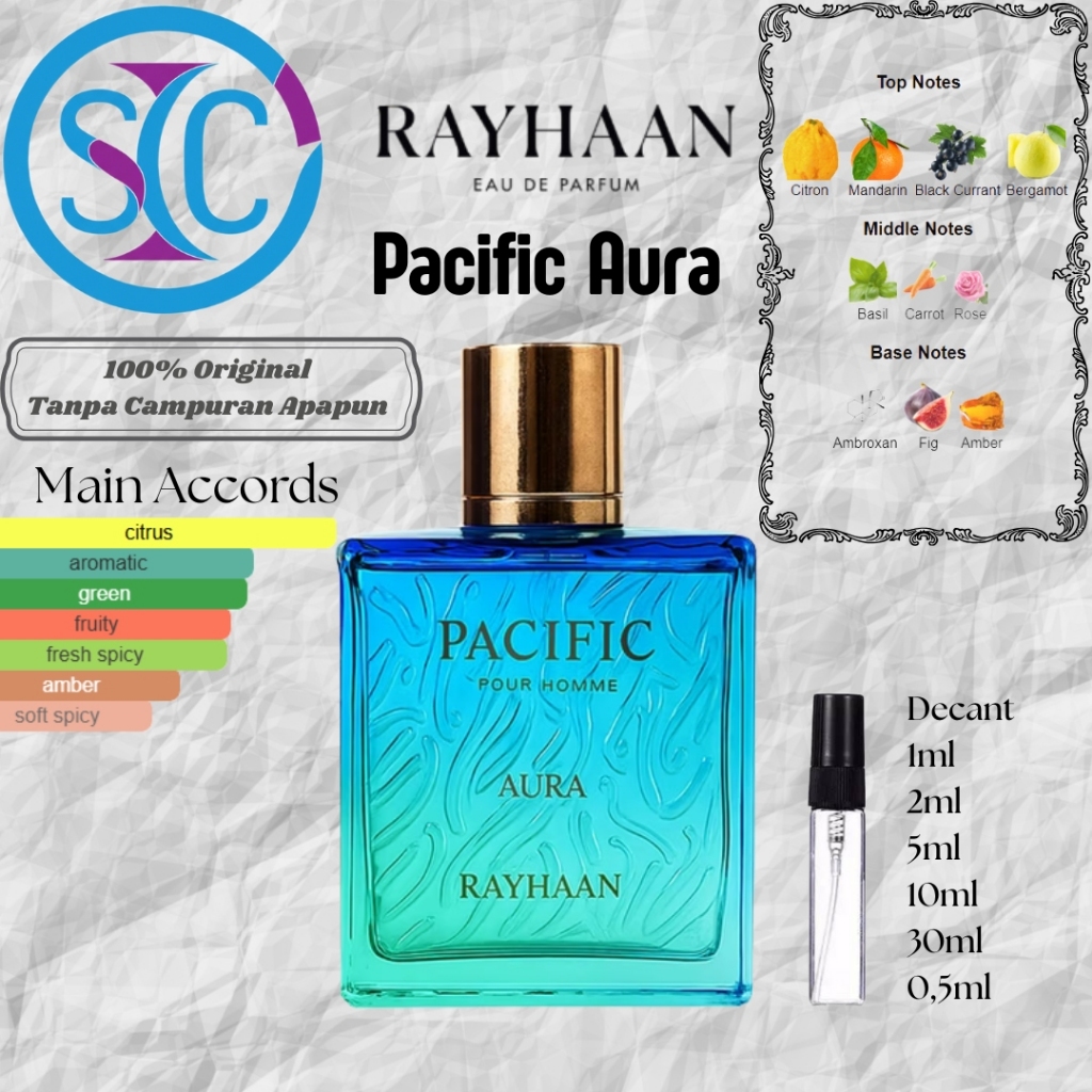 Jual Decant Rayhaan Pacific Aura Original 100% | Shopee Indonesia