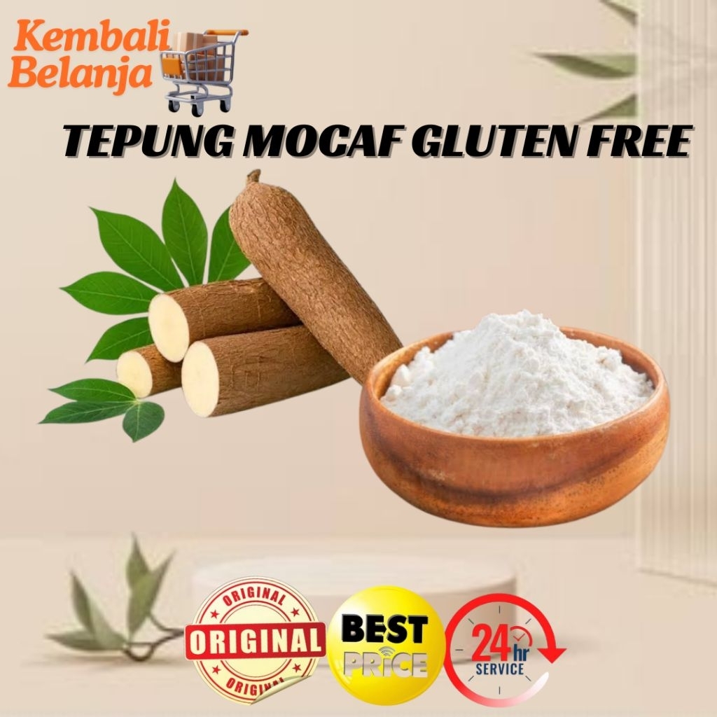 Jual Tepung Mocaf Gluten Free 250 Gram/ Tepung Mocaf Bebas Gluten ...