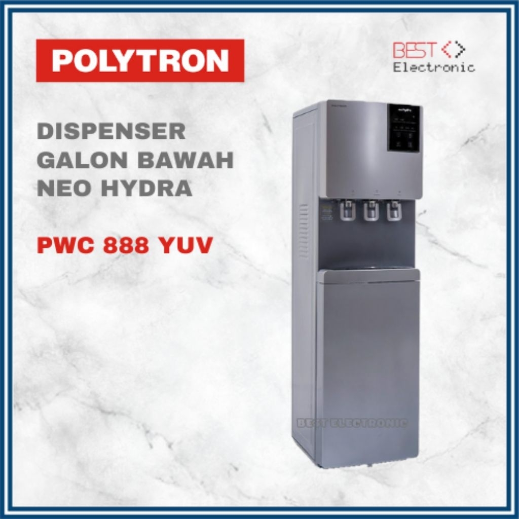 Jual DISPENSER AIR GALON BAWAH NEO HYDRA KOMPRESOR POLYTRON PWC 888 YUV ...