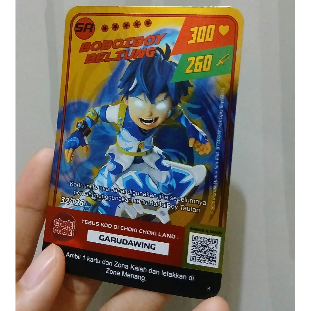 Jual Monsta Galaxy Card Boboiboy Choki Choki Kartu Boboiboy Hologram ...