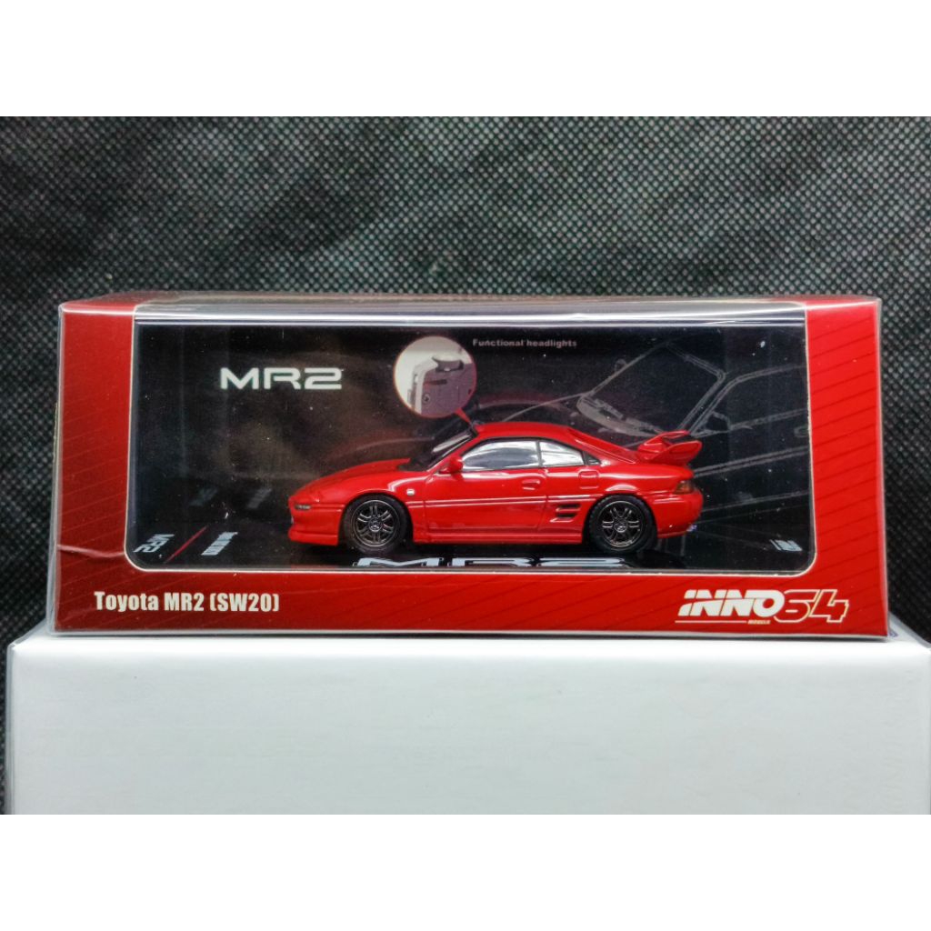 Jual Inno64 1/64 Toyota MR2 (SW20) Red Pop Up Headlights (sealed ...