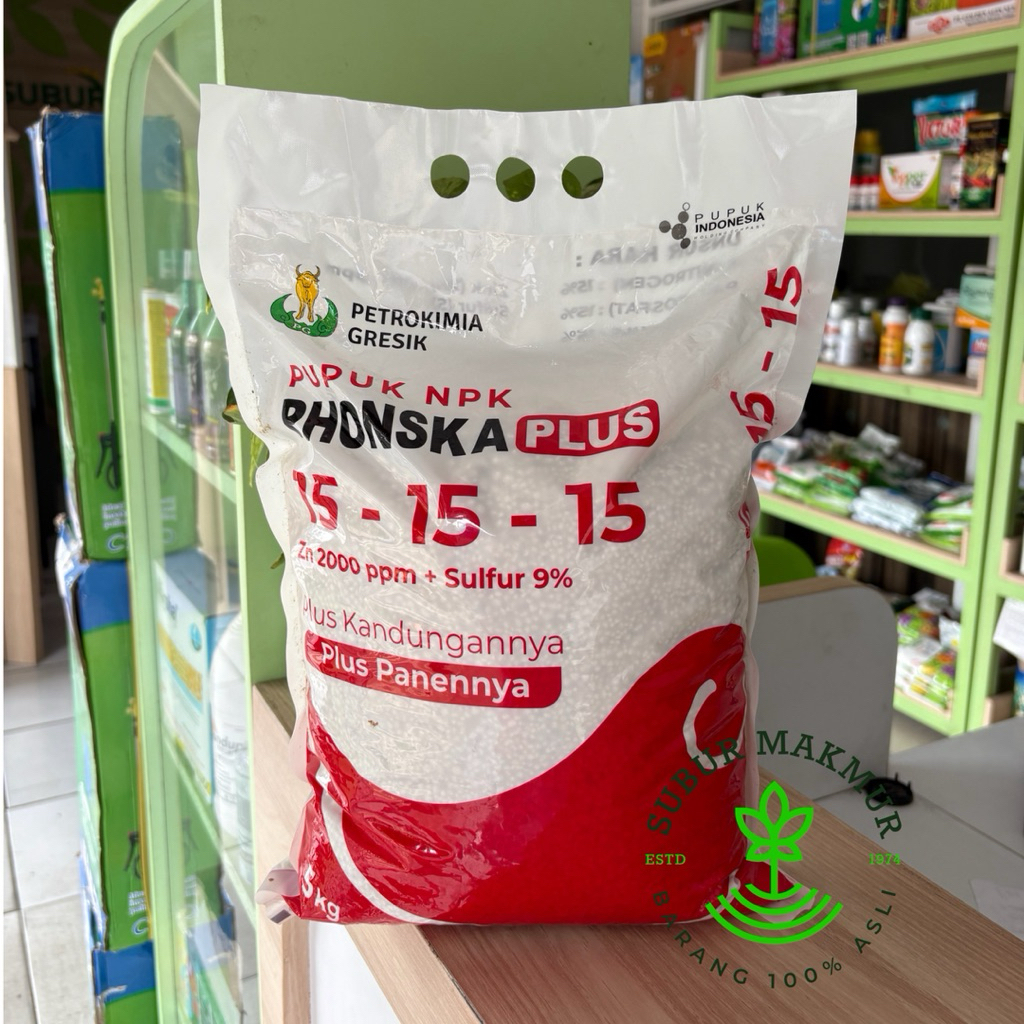 Jual Pupuk Phonska Plus 15-15-15 5kg Pupuk NPK | Shopee Indonesia