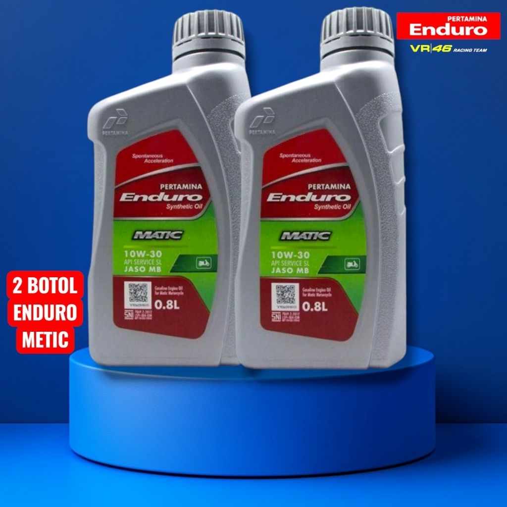 Jual 2 BOTOL OLI PERTAMINA 0.8L ENDURO MATIC OIL 800ML | Shopee Indonesia