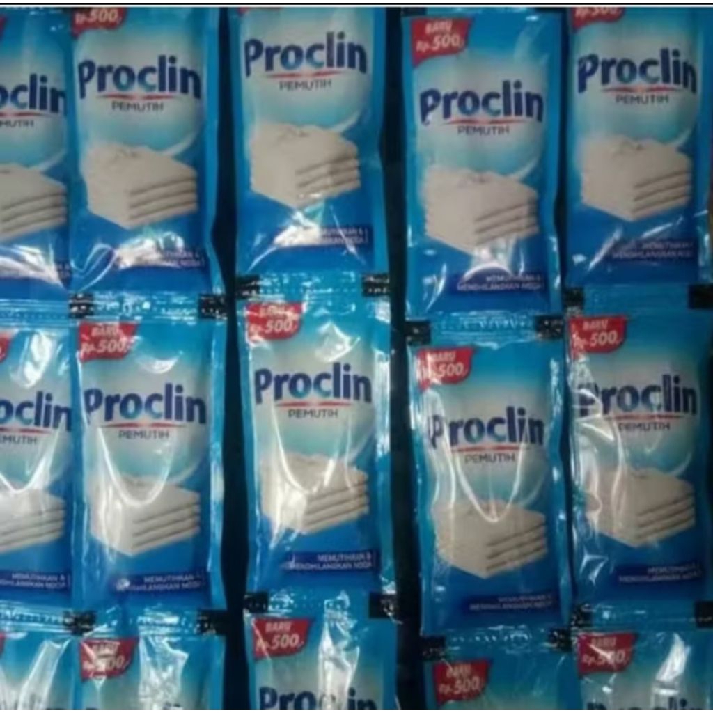 Jual proclin pemutih pakaian isi 7 sachet | Shopee Indonesia