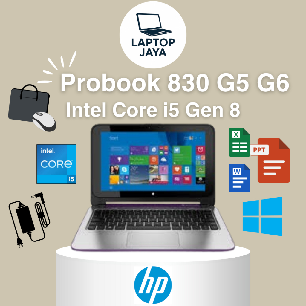 Jual Laptop HP Probook 830 G5 G6 Touchscreen i5 Gen 8 | i7 gen 8 RAM 16 ...