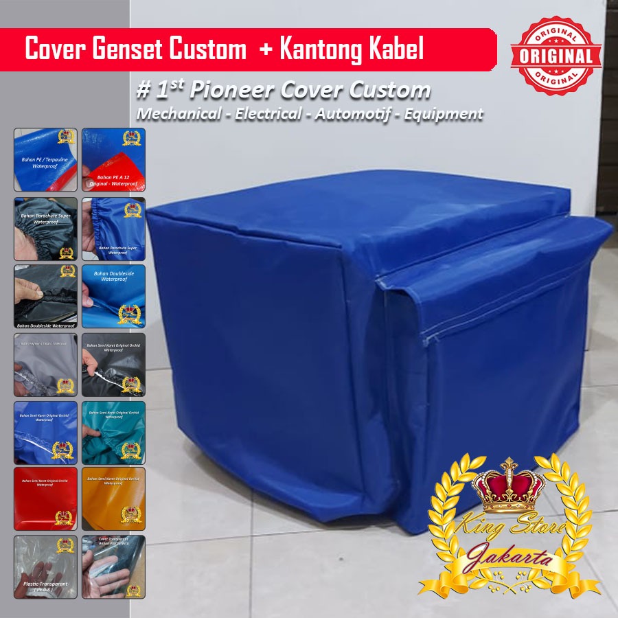 Jual Cover Genset Custom 65 x 50 x 50 dengan Kantong Kabel | Shopee ...