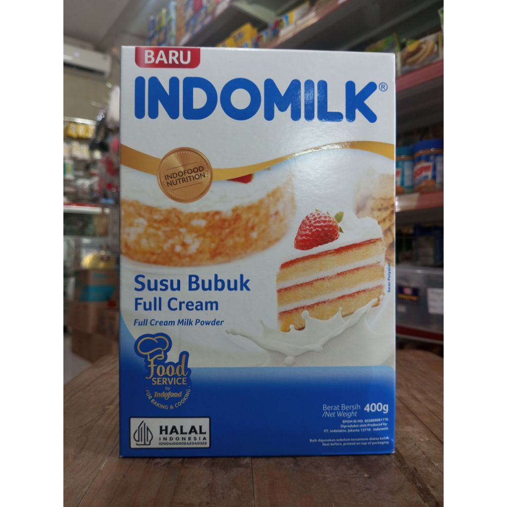 Jual Indomilk Full Cream PUTIH Kemasan 400gr | Shopee Indonesia